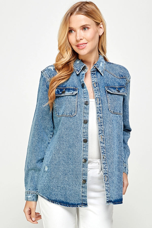 Harley Denim Shirt – Sunday Sparks Clothing Co.