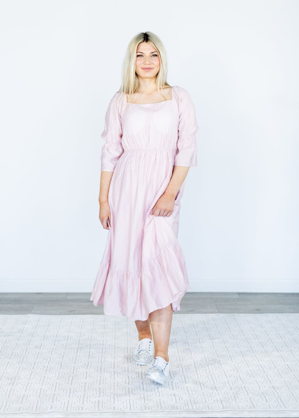 Louise Dress in Petal Pink – Sunday Sparks Clothing Co.